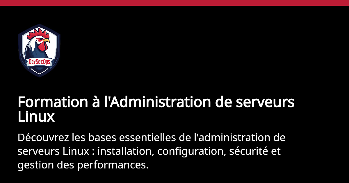 Formation à l'Administration de serveurs Linux | Stéphane ROBERT