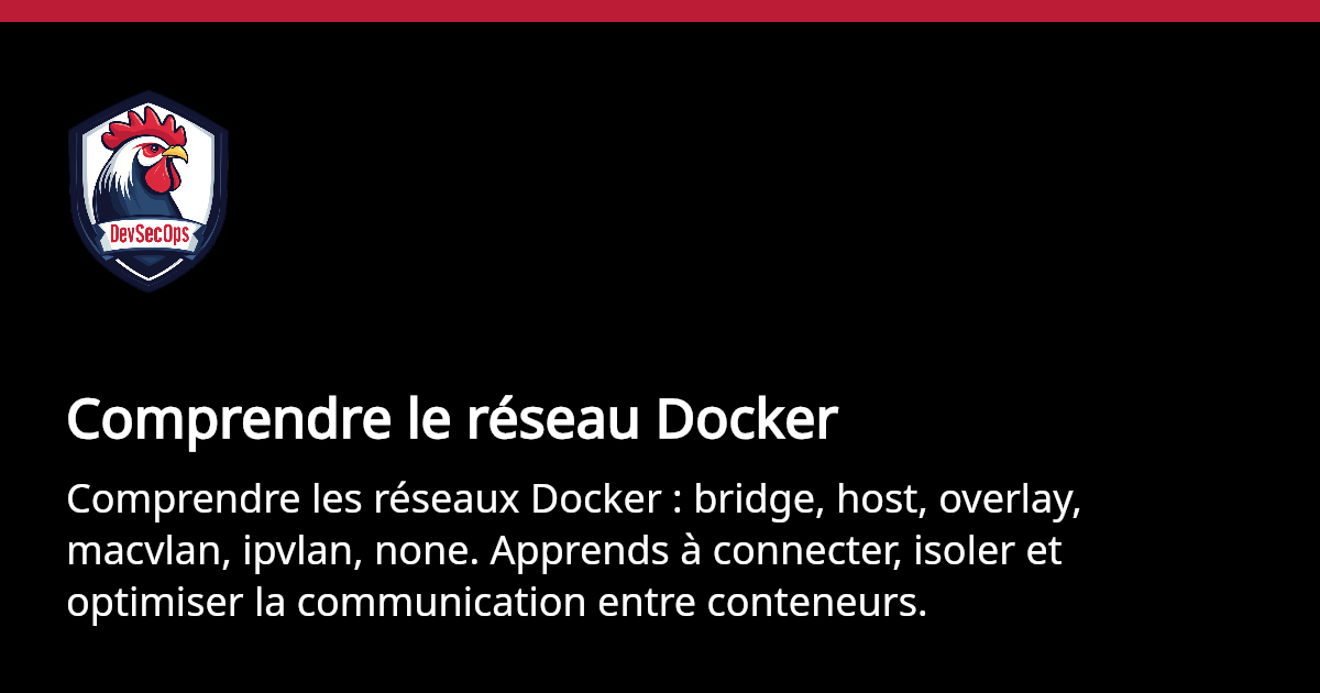 Comprendre le réseau Docker | Stéphane ROBERT