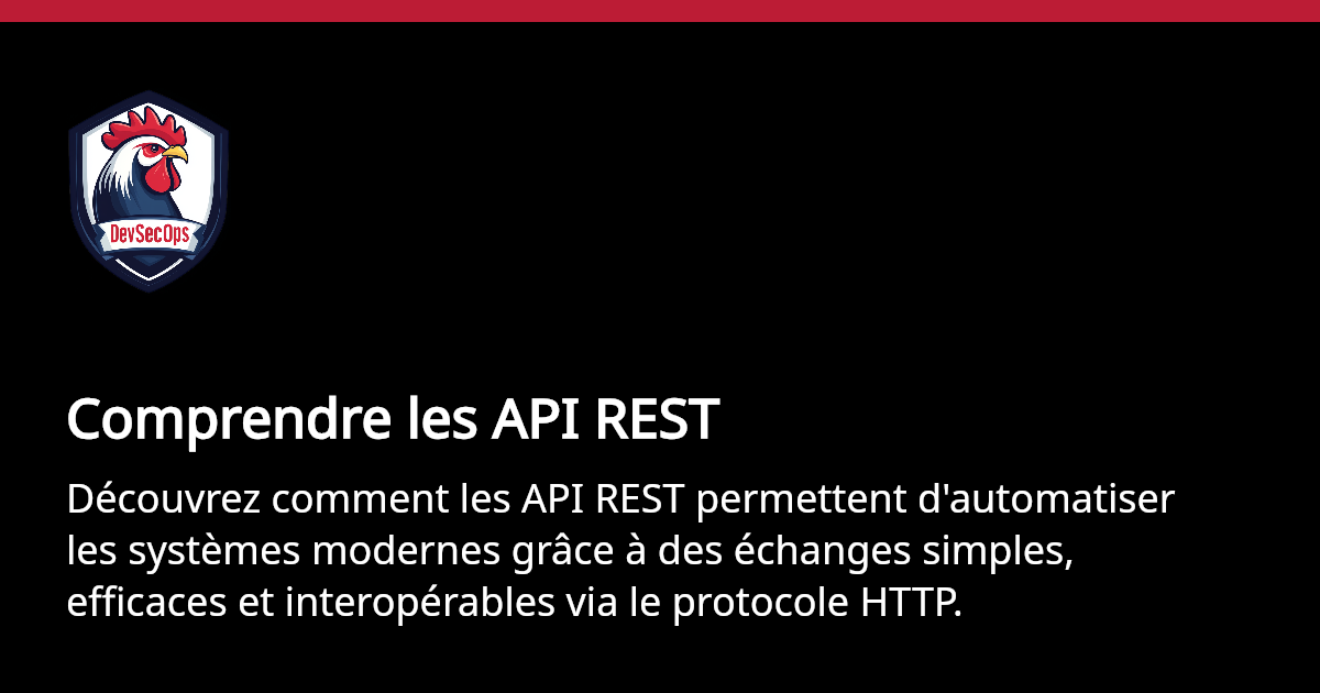 Comprendre les API REST | DevSecOps