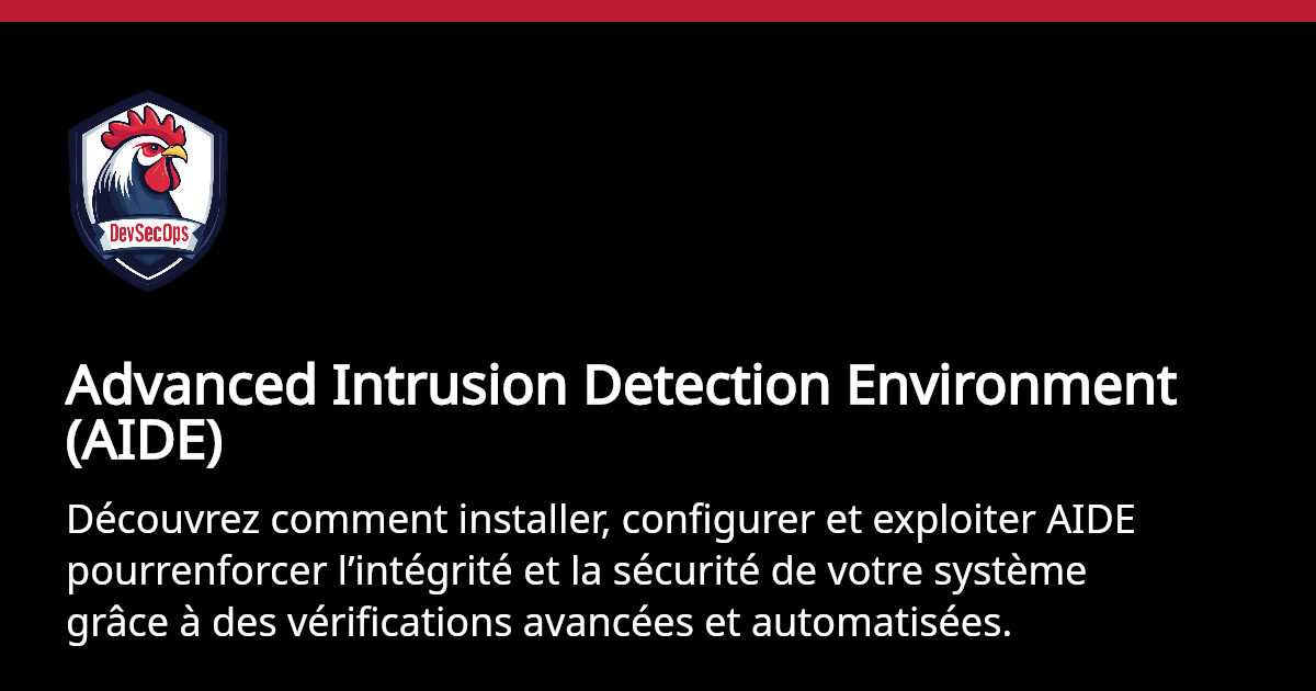 Advanced Intrusion Detection Environment (AIDE) | DevSecOps