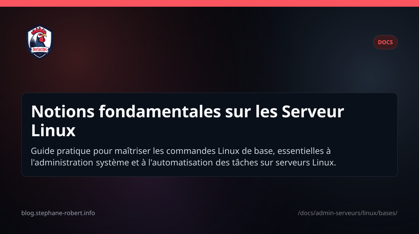 Notions fondamentales sur les Serveur Linux