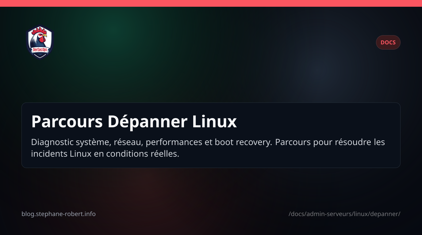 Parcours Dépanner Linux