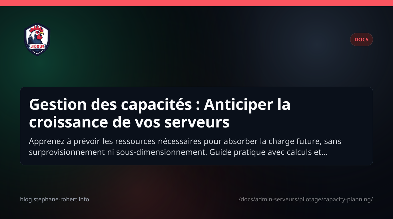 Gestion des capacités : Anticiper la croissance de vos serveurs