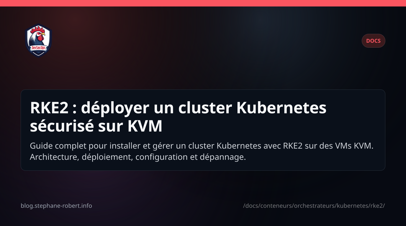 RKE2 : déployer un cluster Kubernetes sécurisé sur KVM