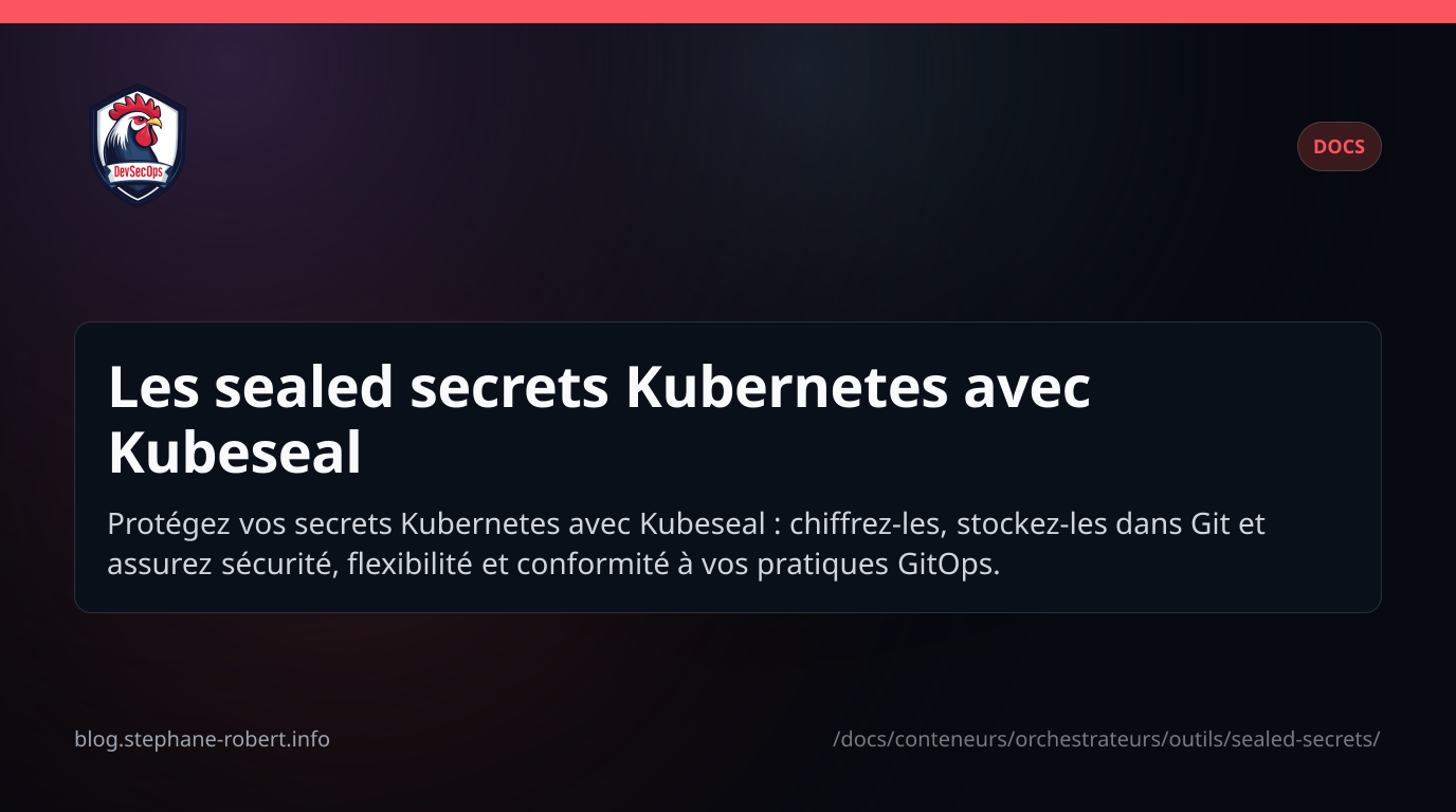 Les sealed secrets Kubernetes avec Kubeseal