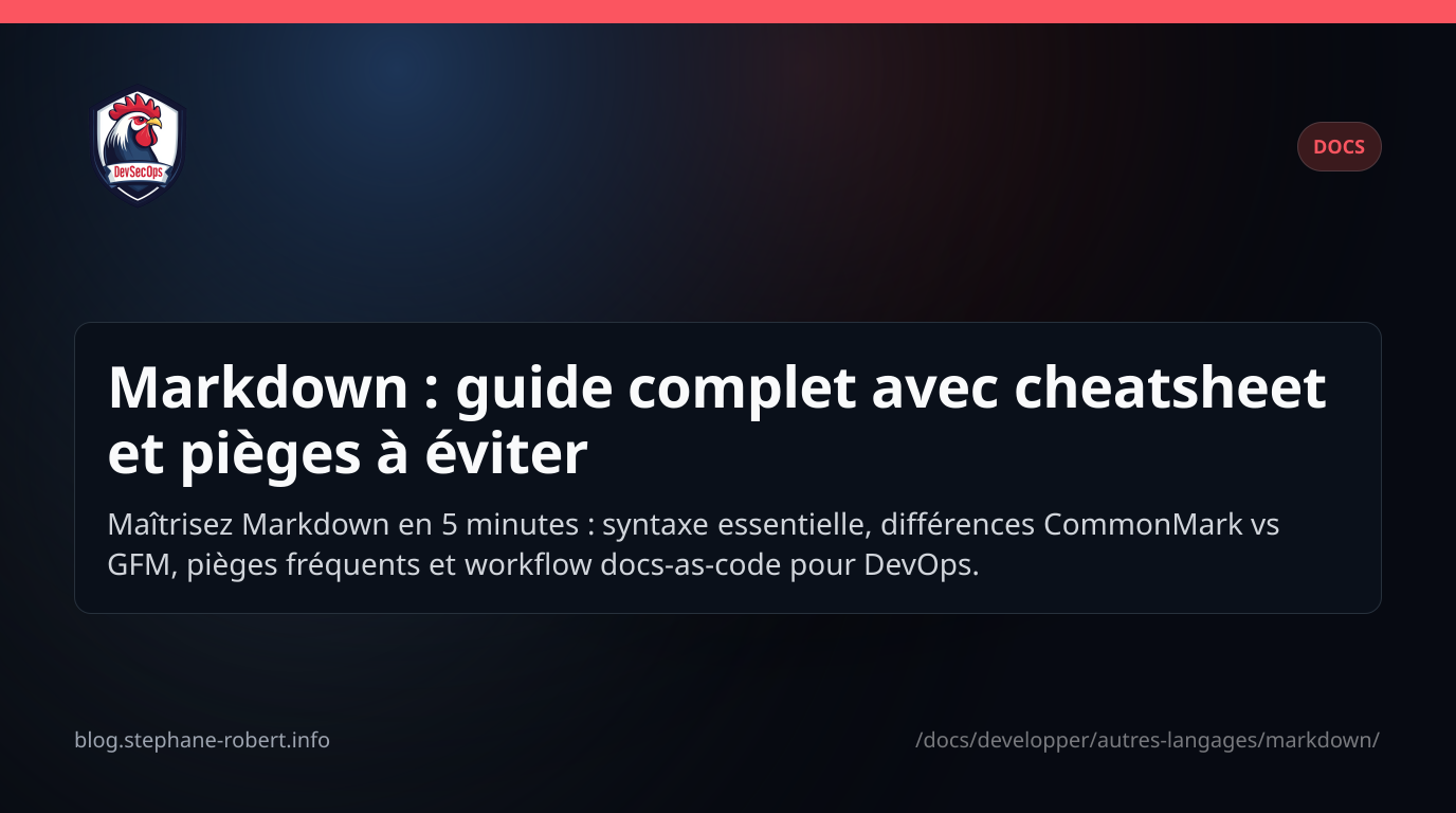 Markdown : guide complet avec cheatsheet et pièges à éviter