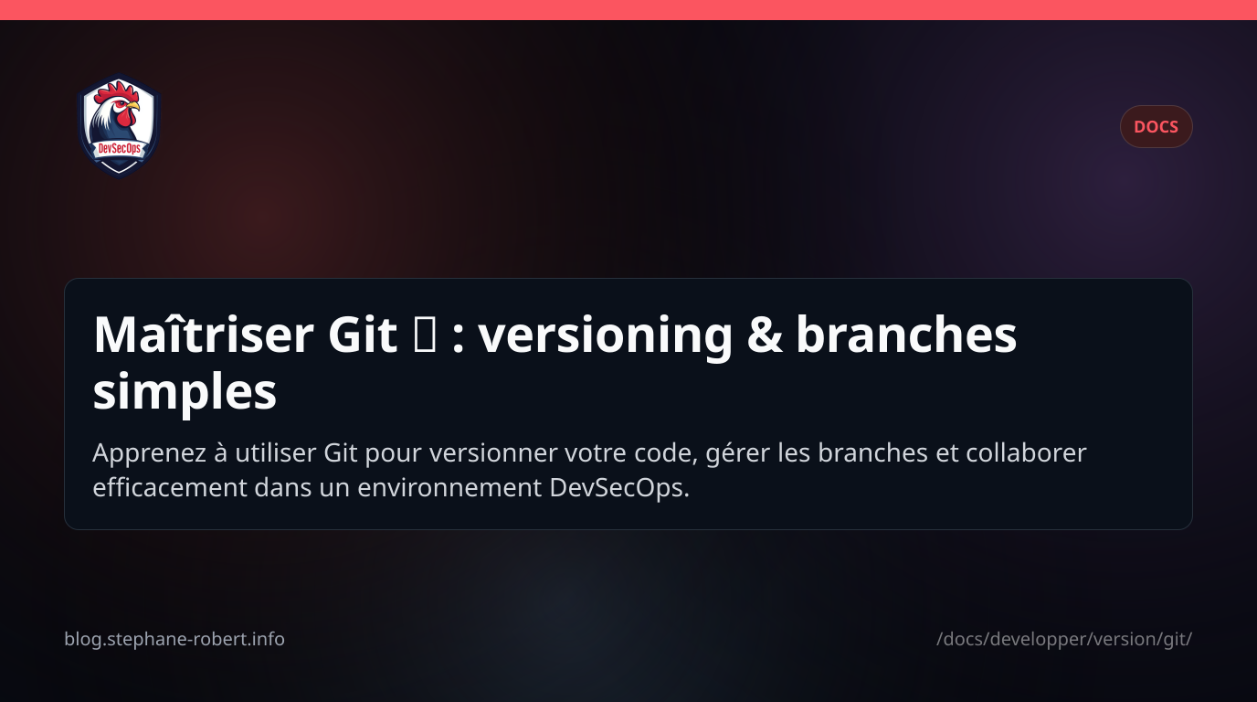 Maîtriser Git 🧩 : versioning & branches simples