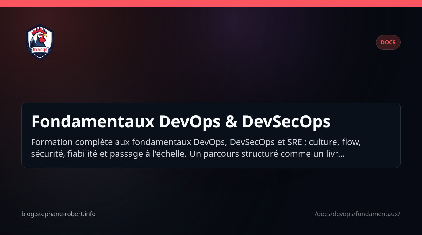 Fondamentaux DevOps & DevSecOps
