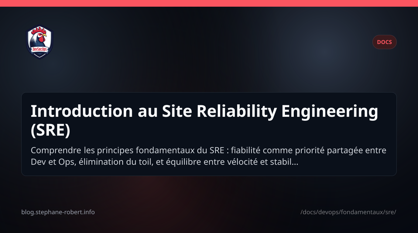 Introduction au Site Reliability Engineering (SRE)