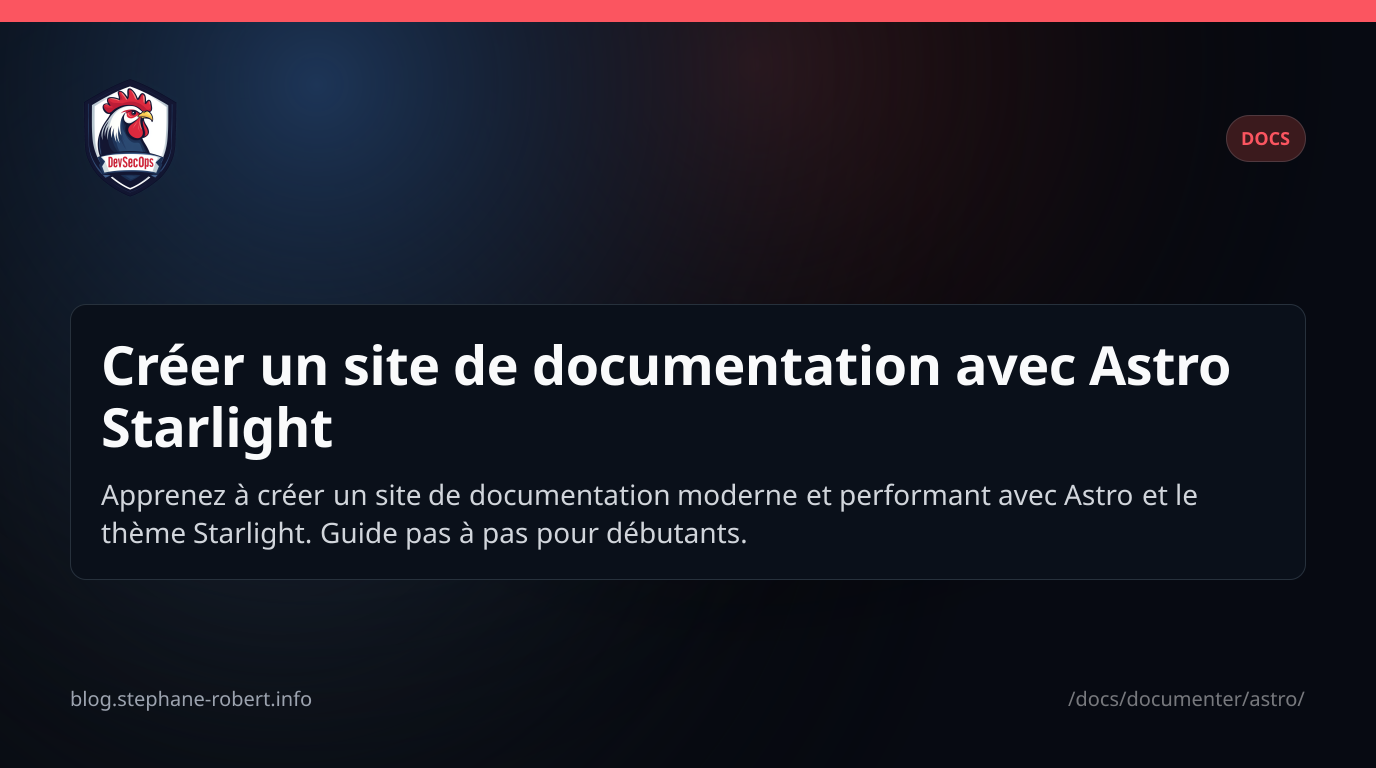 Créer un site de documentation avec Astro Starlight