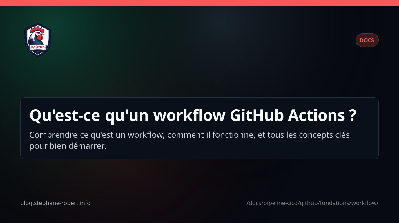 Qu'est-ce qu'un workflow GitHub Actions