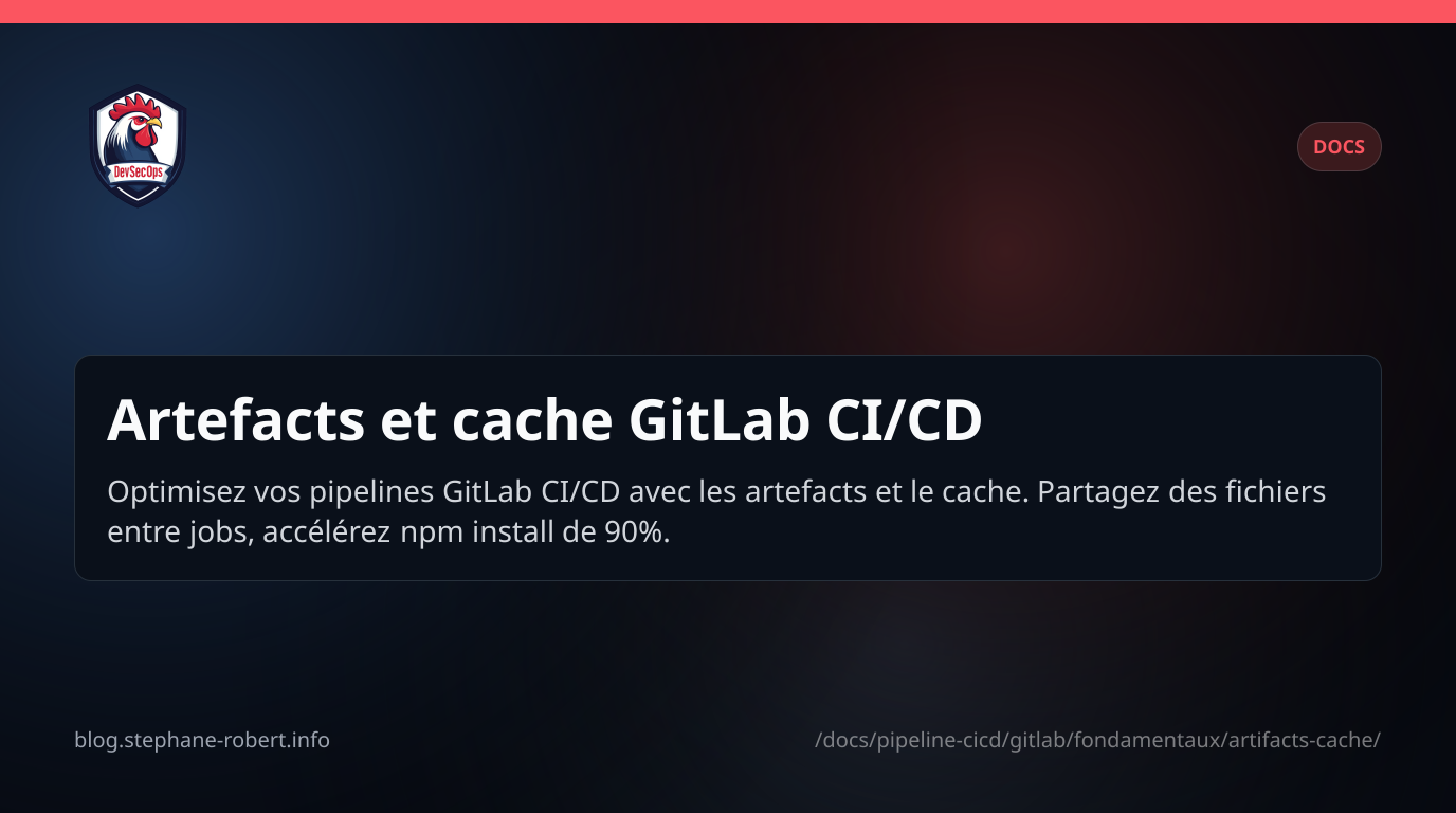 Artefacts et cache GitLab CI/CD