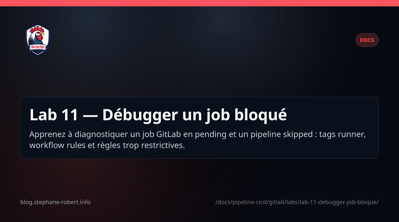 Lab 11 — Débugger un job bloqué