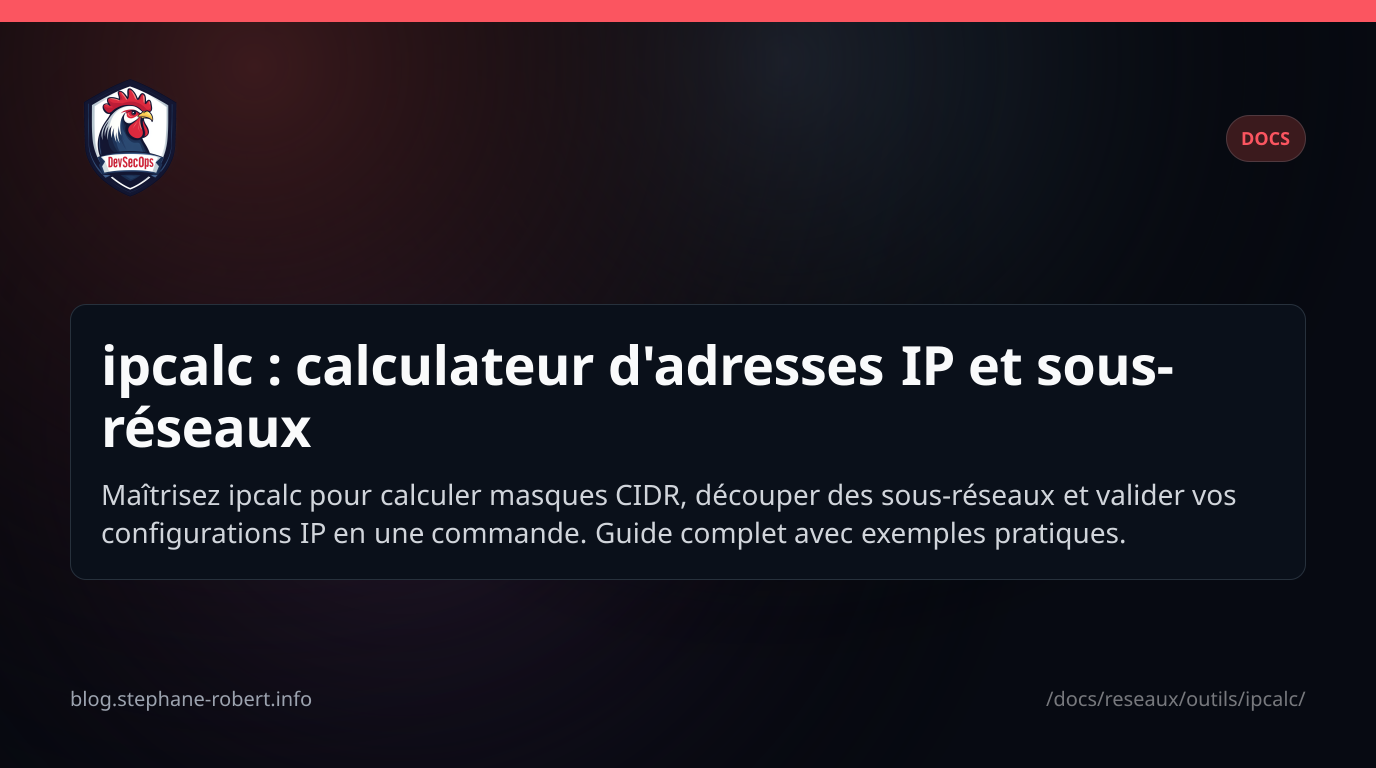 ipcalc : calculateur d'adresses IP et sous-réseaux