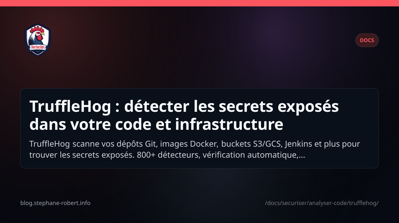 TruffleHog : détecter les secrets exposés dans votre code et infrastructure