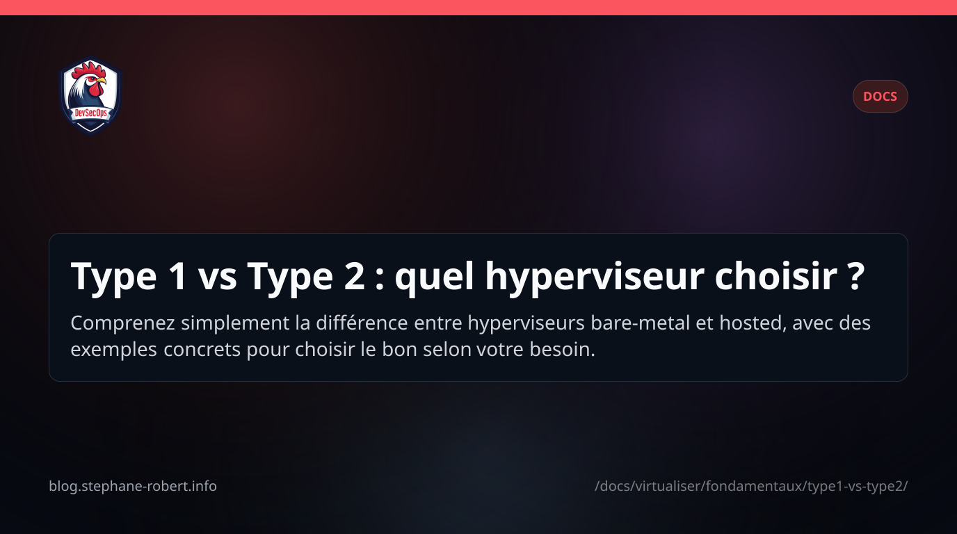 Type 1 vs Type 2 : quel hyperviseur choisir