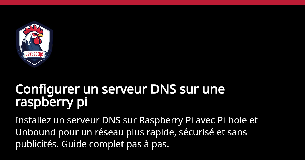 Configurer un serveur DNS sur une raspberry pi | Stéphane ROBERT